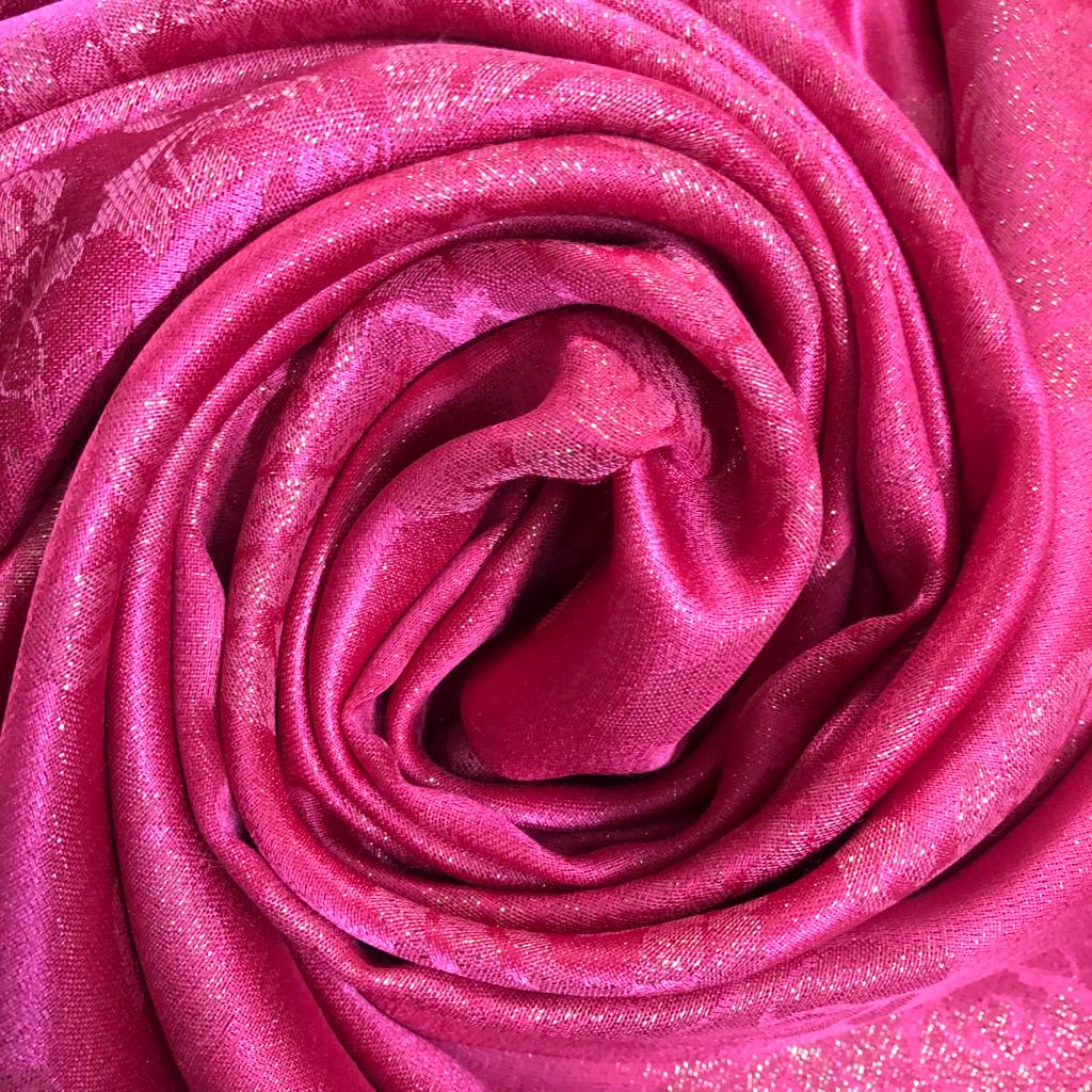 Self-Print Shimmery Silk -Pink – Free Birds Jewel